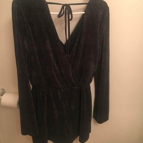 Xhilaration | Pants & Jumpsuits | Nwot Xhilaration Black Sparkle Romper ...